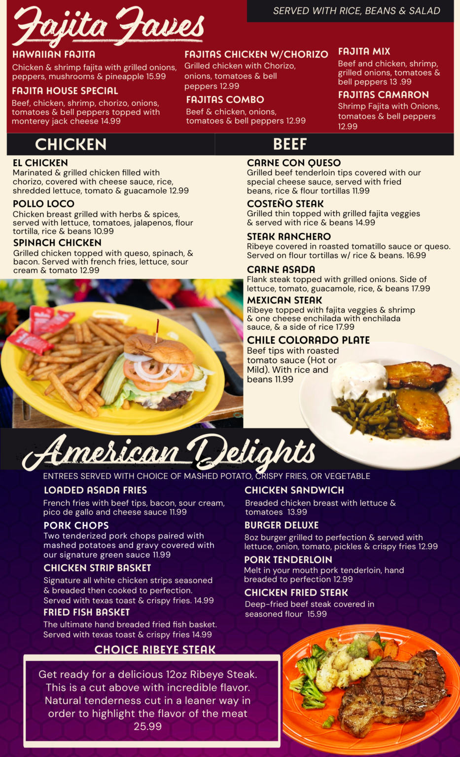 MENU - Lion Rojo Mexican Restaurant